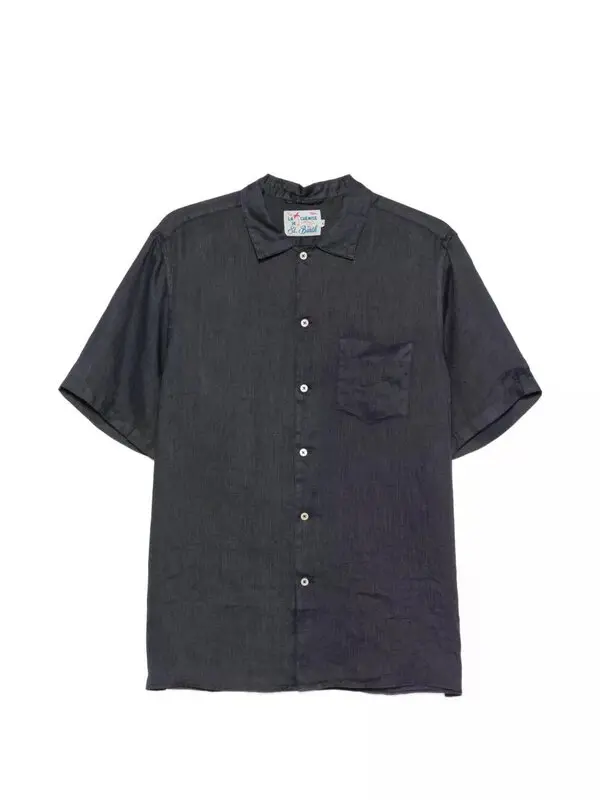 MC2 SAINT BARTH Linen Chest-pocket Shirt