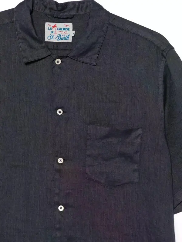 MC2 SAINT BARTH Linen Chest-pocket Shirt