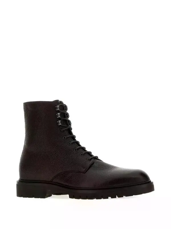 Brunello Cucinelli Lace-up Leather Ankle Boots