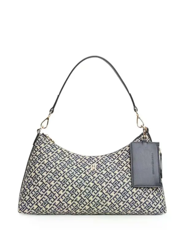 Tommy Hilfiger Monogram Logo Plaque Shoulder Bag