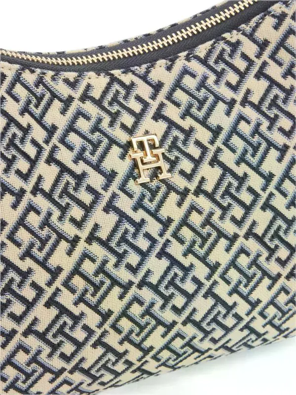 Tommy Hilfiger Monogram Logo Plaque Shoulder Bag