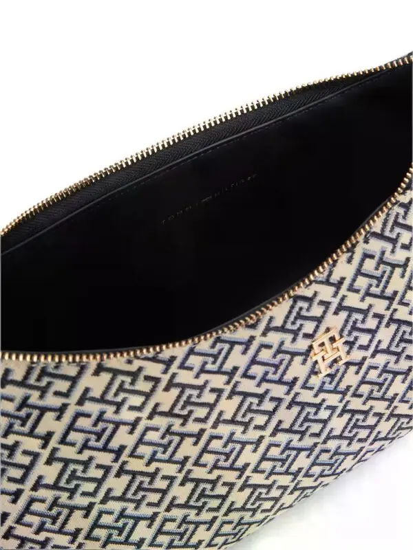 Tommy Hilfiger Monogram Logo Plaque Shoulder Bag
