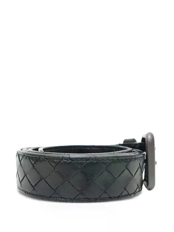 Bottega Veneta Intrecciato Belt - Black