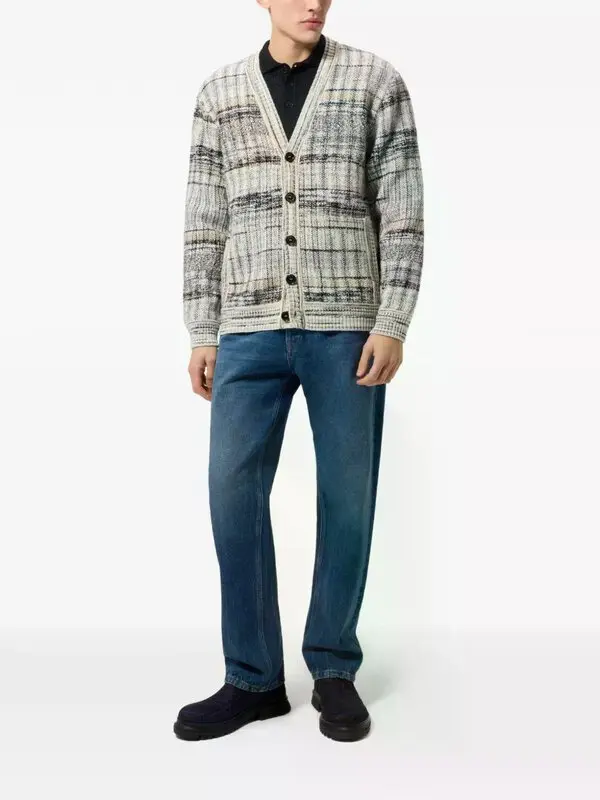 Missoni Check-knit V-neck Cardigan