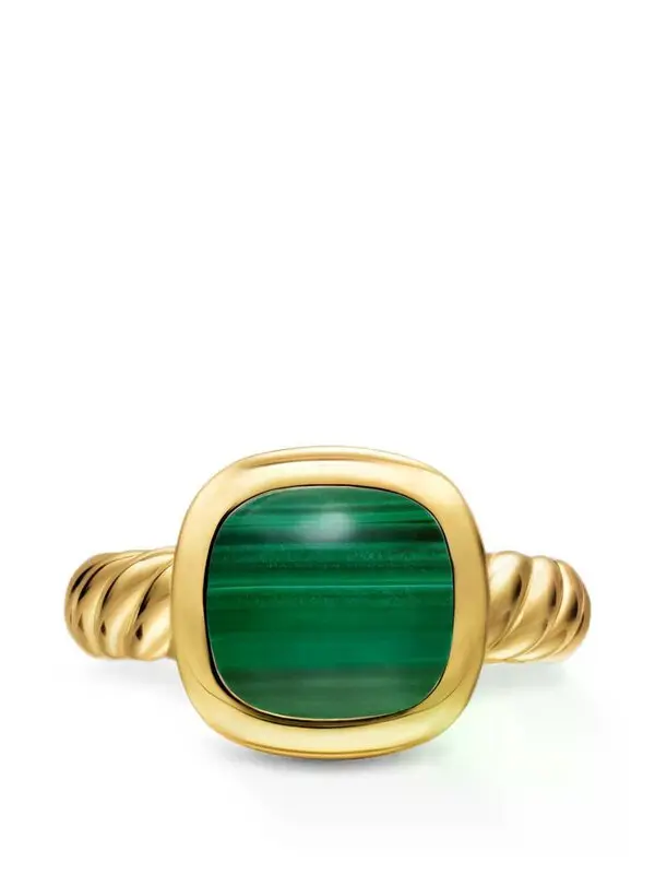David Yurman Mercer Malachite Ring - Gold