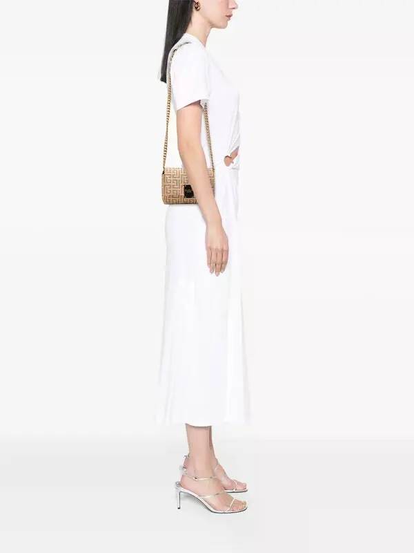 Balmain Mini Monogram Jacquard 1945 Crossbody Bag