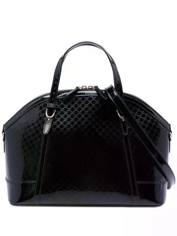 Gucci Patent Leather Dome Satchel