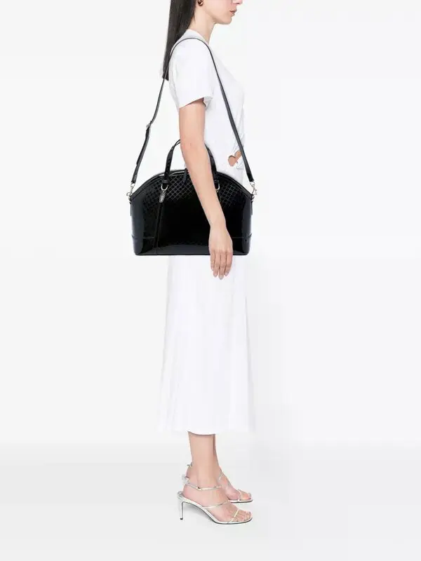 Gucci Patent Leather Dome Satchel