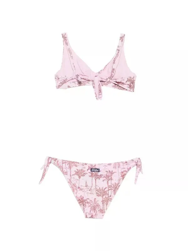 MC2 SAINT BARTH Yali Palm-tree Print Bikini