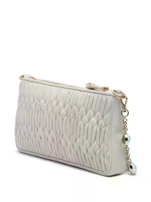 Miu Miu Matelassé Nappa Crystal Chain Satchel
