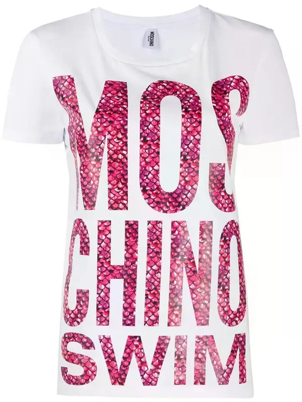 Moschino Scales Print T-shirt - White