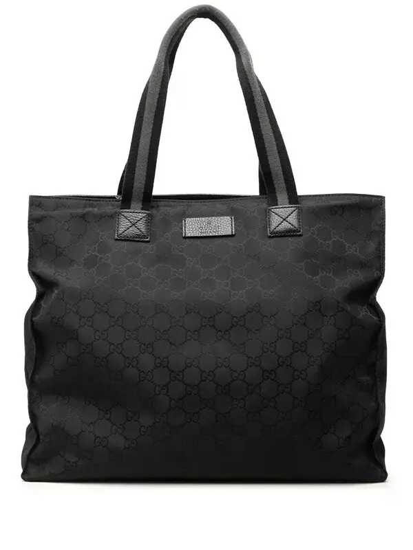 Gucci Gg Nylon Web Tote Bag