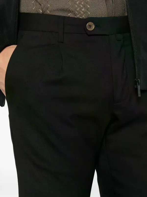 MYTHS Pleated Turn-up Trousers