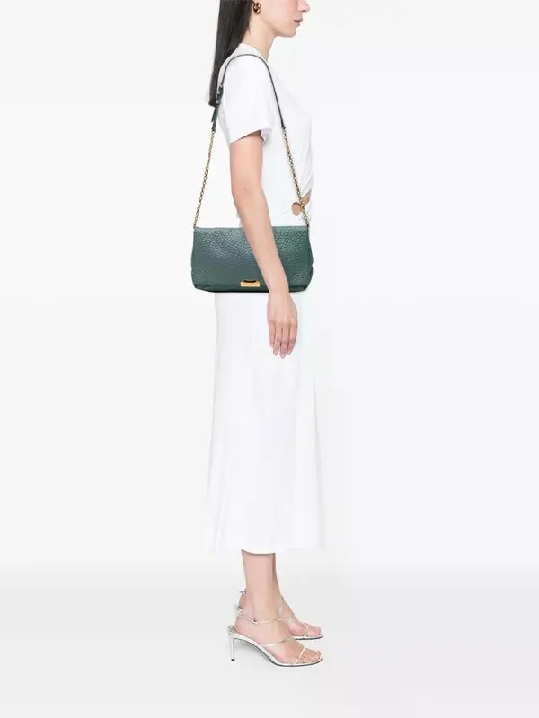 Burberry Calfskin Mildenhall Crossbody Bag - Blue
