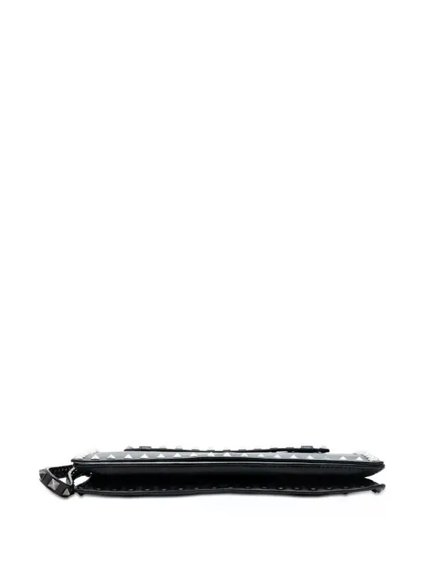 Valentino Garavani Nappa Rockstud Wristlet Clutch Bag - Black