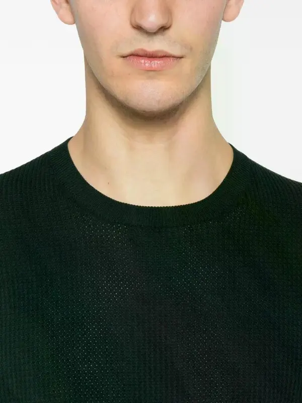 ZANONE Waffle-knit Crew Neck Sweater