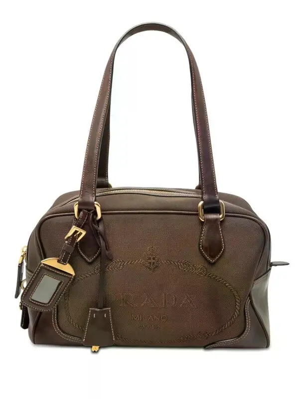 Prada Canapa Logo Satchel