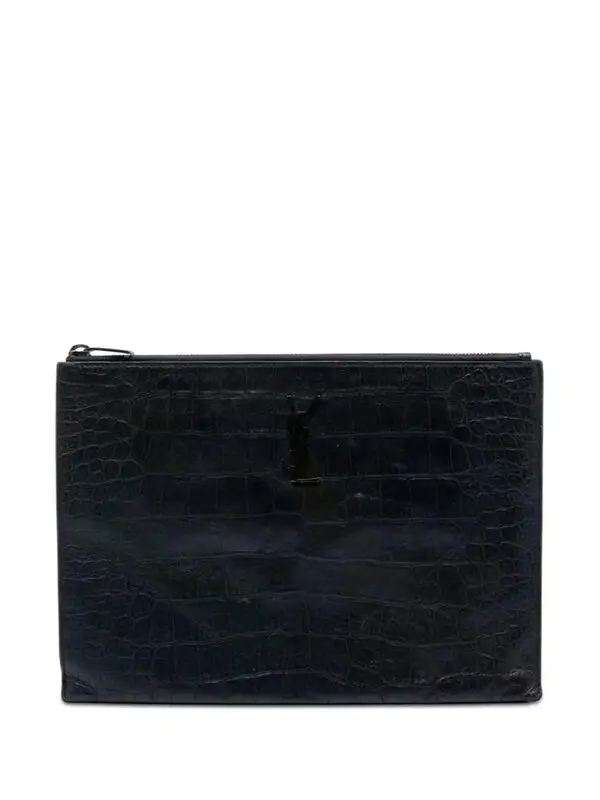 Saint Laurent Monogram Document Holder Clutch Bag