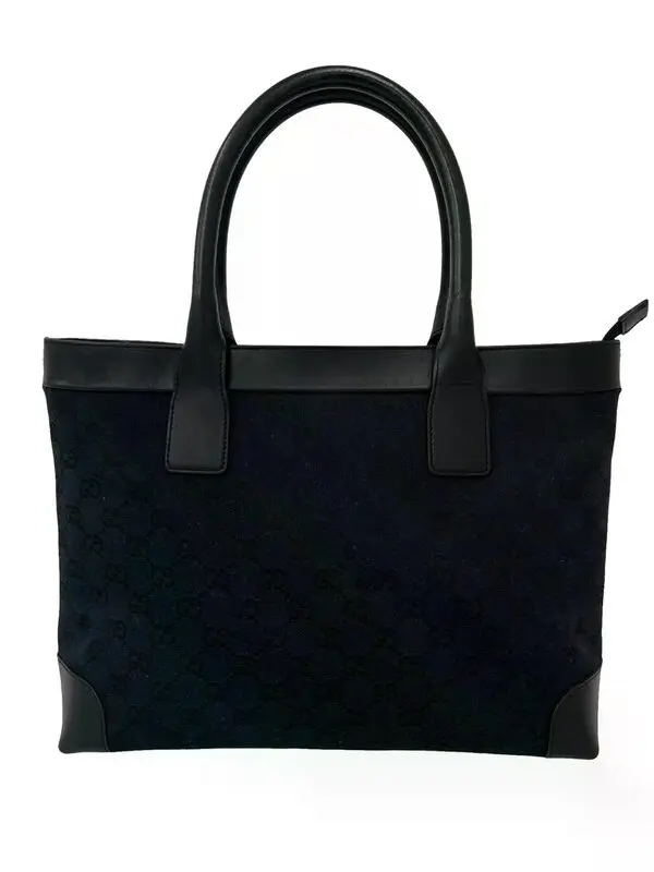 Gucci Gg Canvas Tote Bag - Black