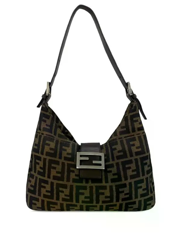 Fendi Zucca Canvas Shoulder Bag