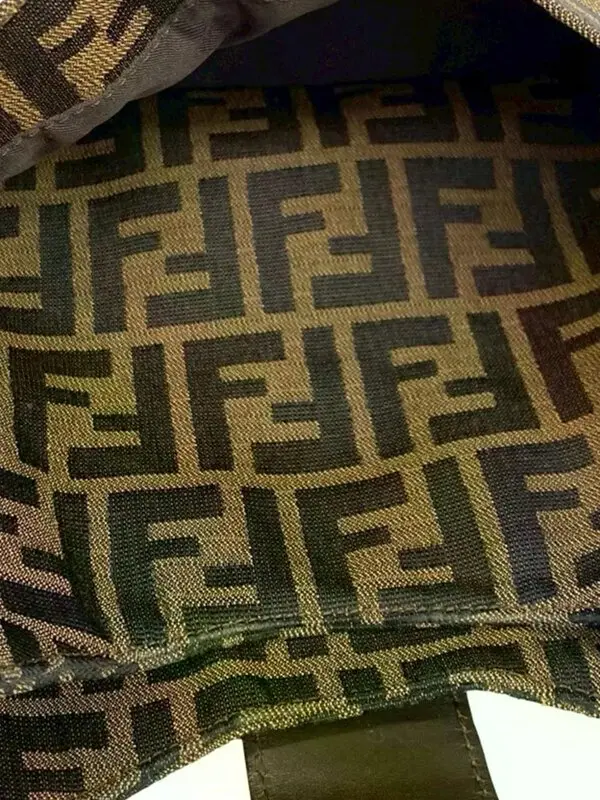 Fendi Zucca Canvas Shoulder Bag