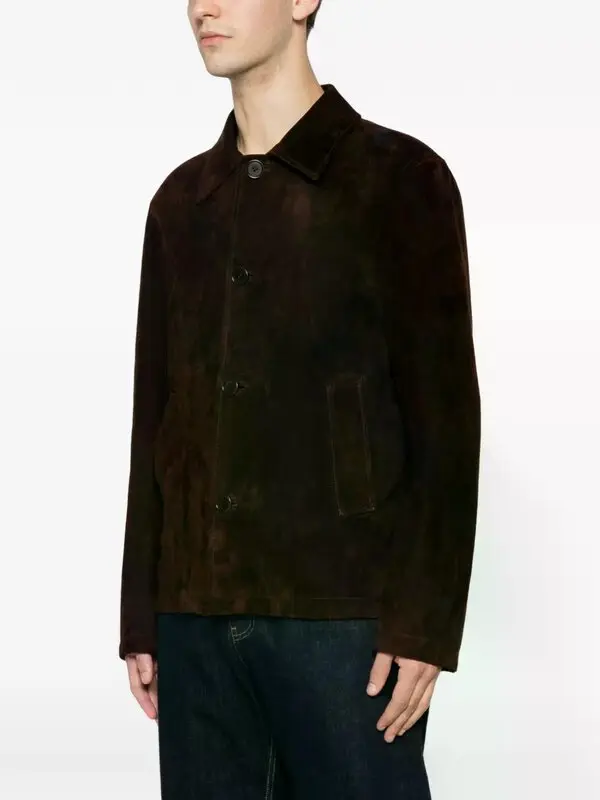 SALVATORE SANTORO Suede Button-up Jacket