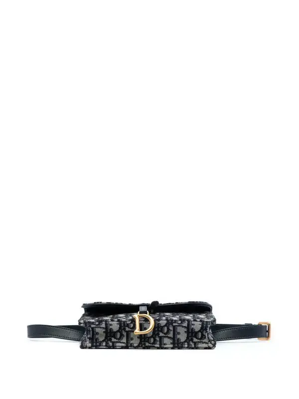 Dior Oblique Canvas Saddle Belt Bag