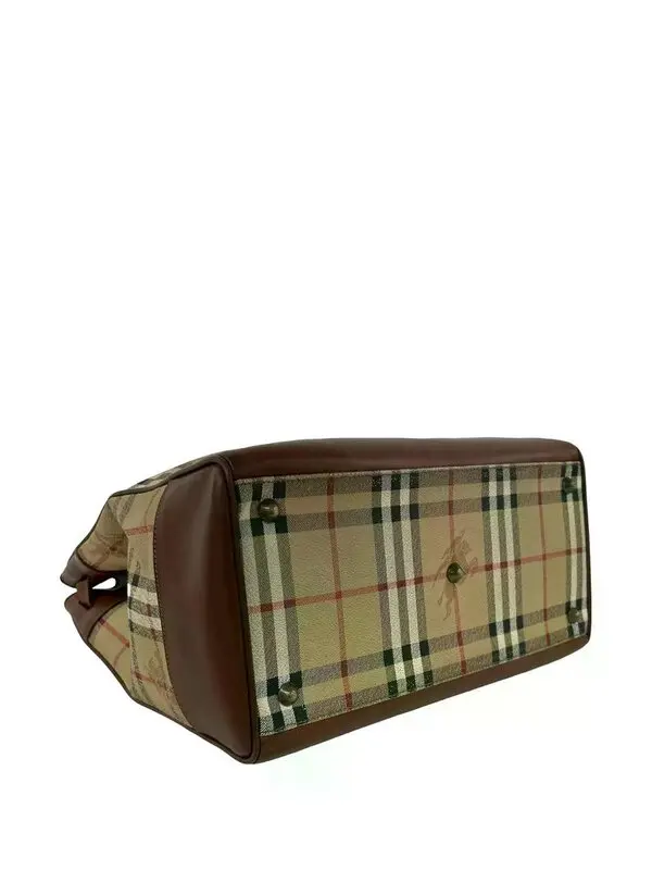 Burberry Haymarket Check Canvas Handbag