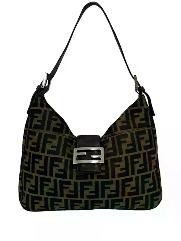 Fendi Zucca Canvas Shoulder Bag - Brown