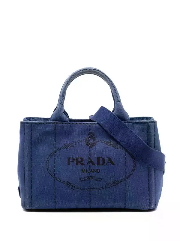 Prada Canapa Logo Satchel