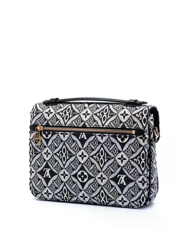 LOUIS VUITTON Monogram Jacquard Since 1854 Pochette Metis Satchel - Black