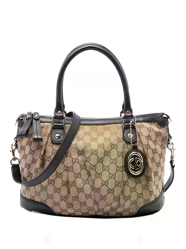 Gucci Gg Canvas Sukey Satchel - Neutrals