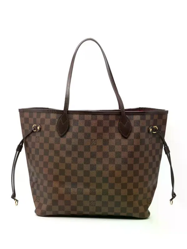 LOUIS VUITTON Damier Ebene Neverfull Mm Tote Bag