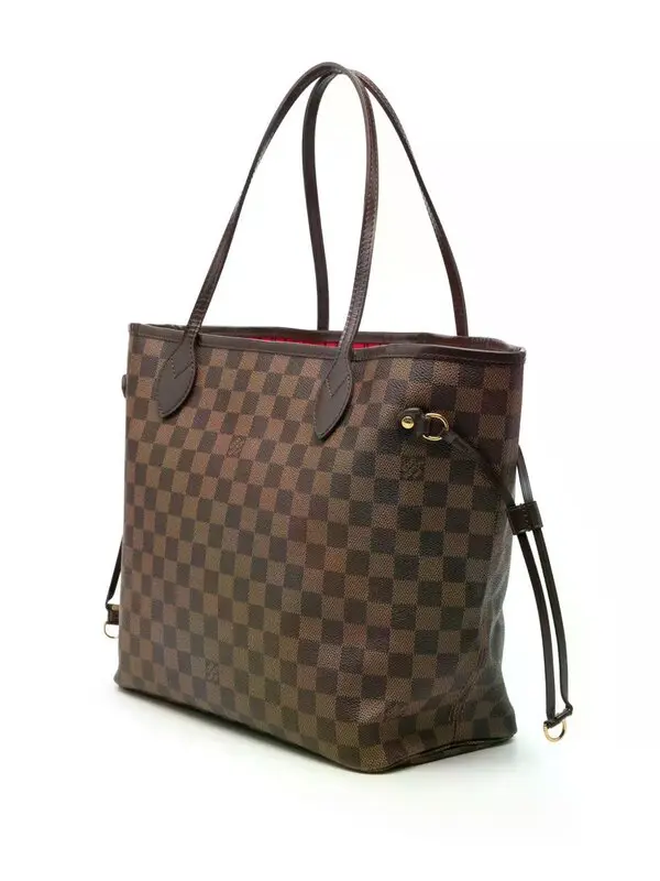 LOUIS VUITTON Damier Ebene Neverfull Mm Tote Bag