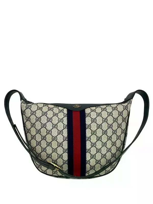 Gucci Gg Supreme Web Crossbody Bag - Neutrals