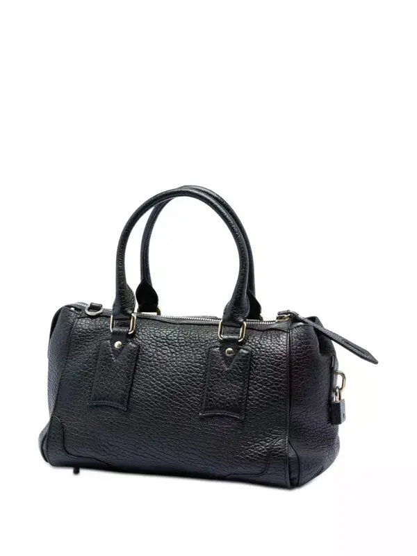 Burberry Small Heritage Grain Leather Gladstone Satchel