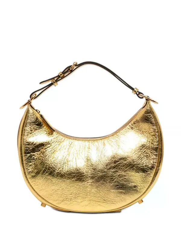 Fendi Metallic Leather Graphy Hobo Bag - Gold