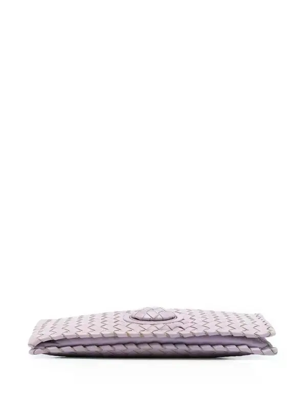 Bottega Veneta Nappa Intrecciato Clutch Bag - Purple