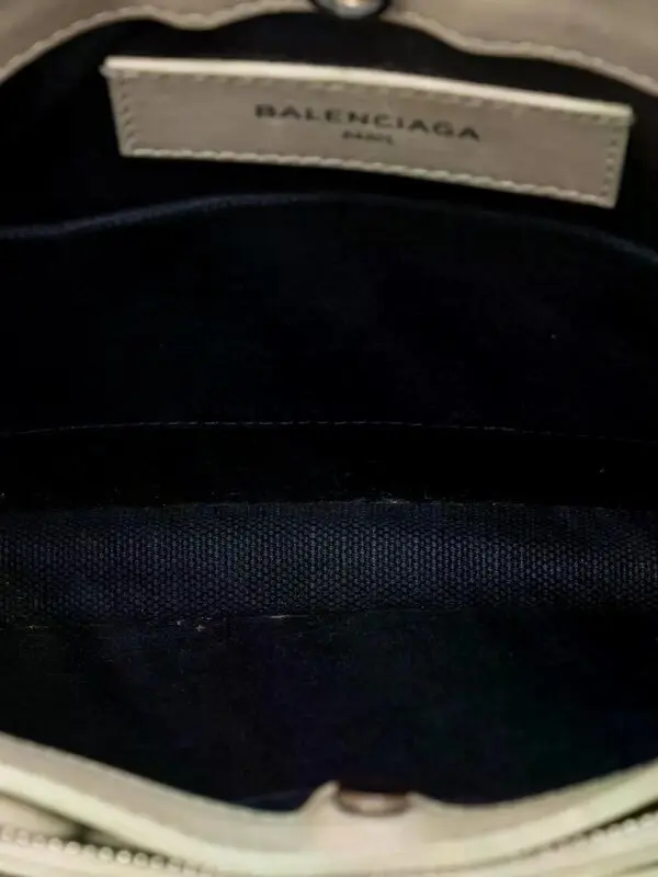 Balenciaga Navy Canvas Pochette M Crossbody Bag