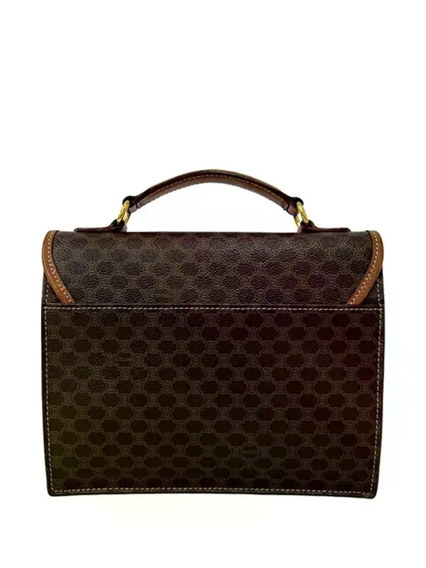 Celine Macadam Coated Canvas Satchel