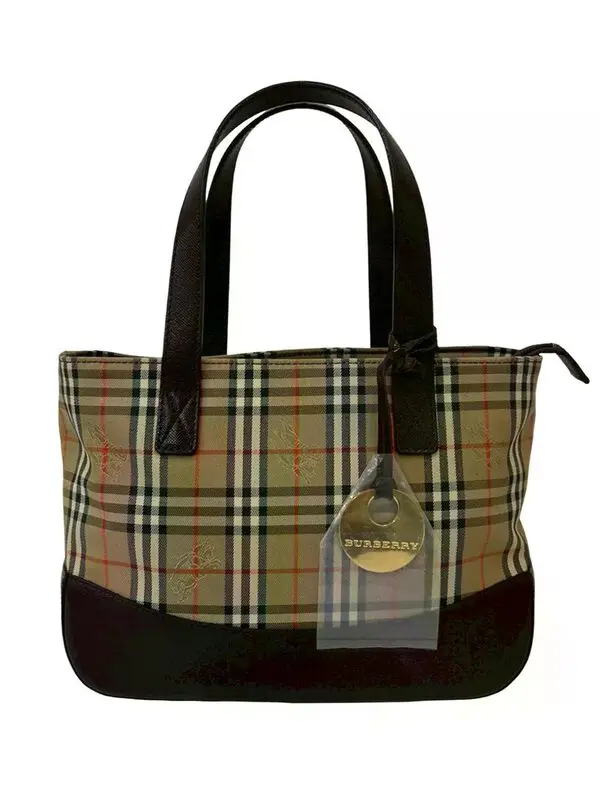 Burberry House Check Canvas Handbag
