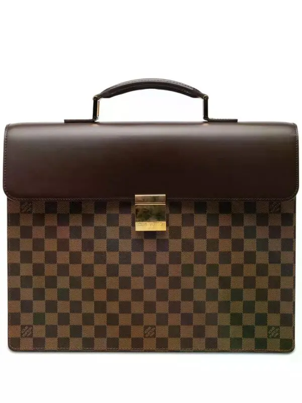 LOUIS VUITTON Damier Ebene Altona Pm Business Bag - Brown