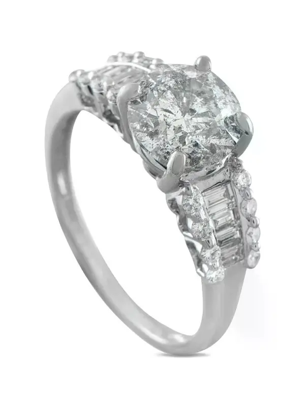 LB EXCLUSIVE 14k White Gold Diamond Ring - Silver