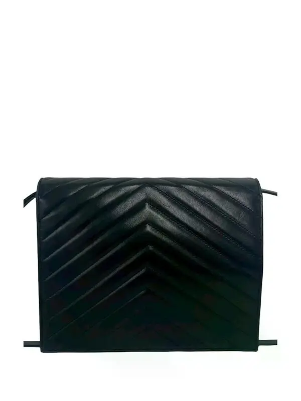 Saint Laurent 20th Century Chevron Leather Crossbody Bag