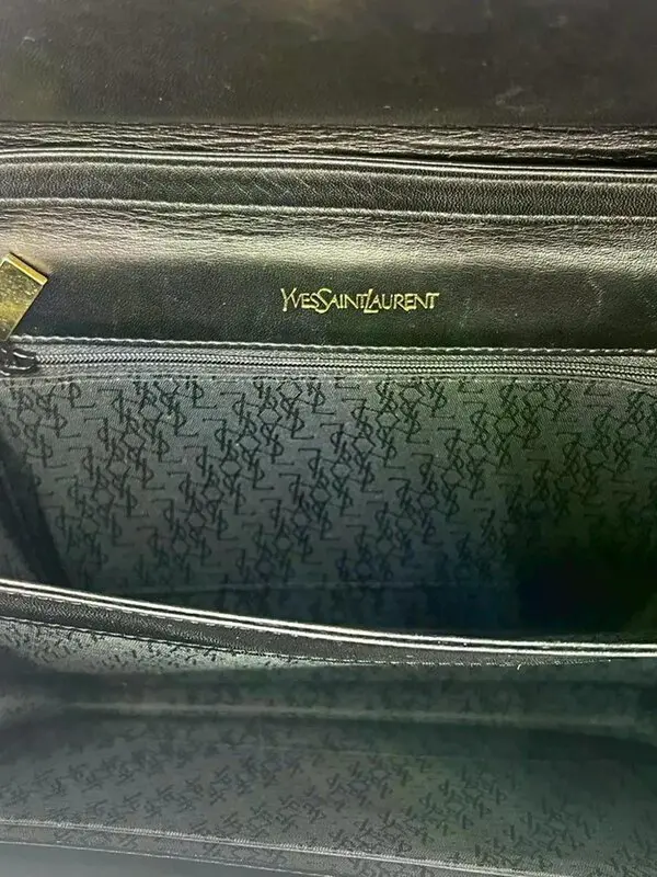 Saint Laurent 20th Century Chevron Leather Crossbody Bag