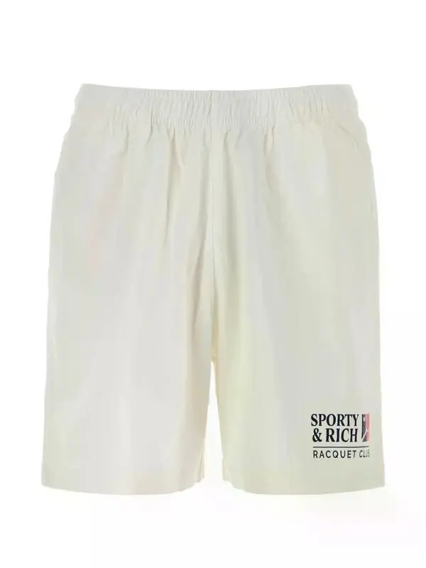 SPORTY & RICH Elasticated Logo Shorts