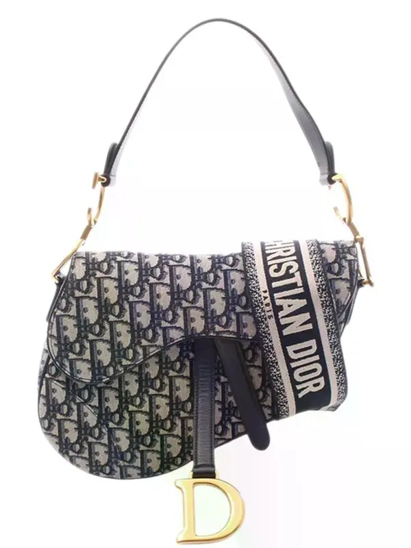 Dior Oblique Canvas Saddle Bag