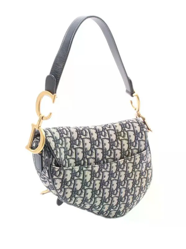 Dior Oblique Canvas Saddle Bag