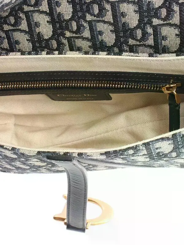 Dior Oblique Canvas Saddle Bag