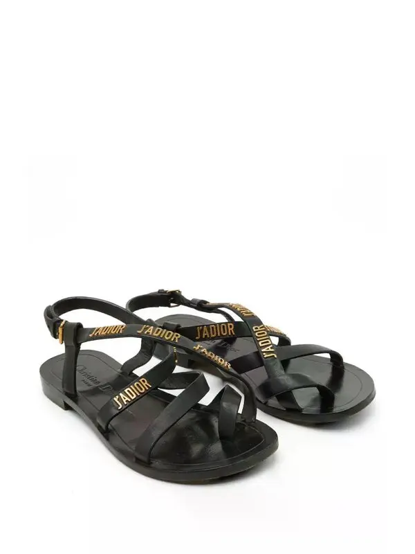 Dior J'adior Strappy Flat Sandals